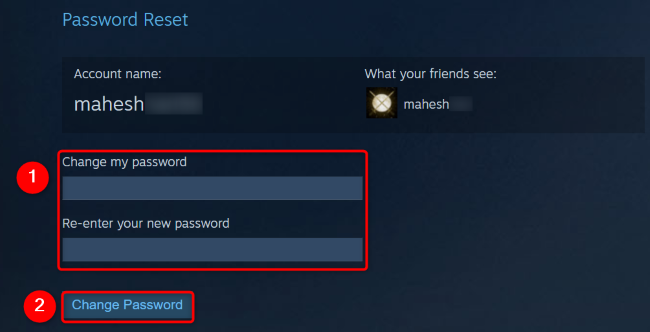 How to Reset or Change Your Steam Password