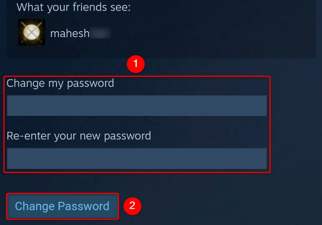 How to Reset or Change Your Steam Password