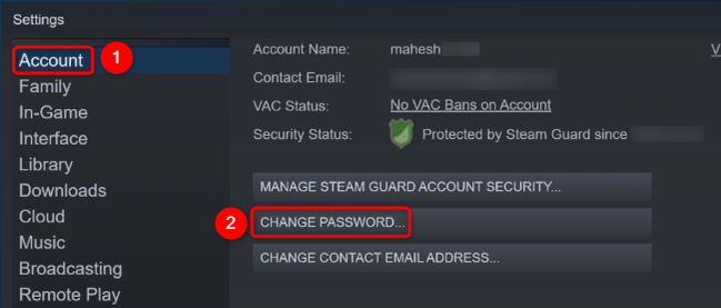 How to Reset or Change Your Steam Password