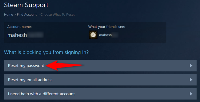 How to Reset or Change Your Steam Password
