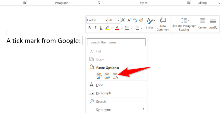 How to Add a Check Mark or Tick Mark in Word