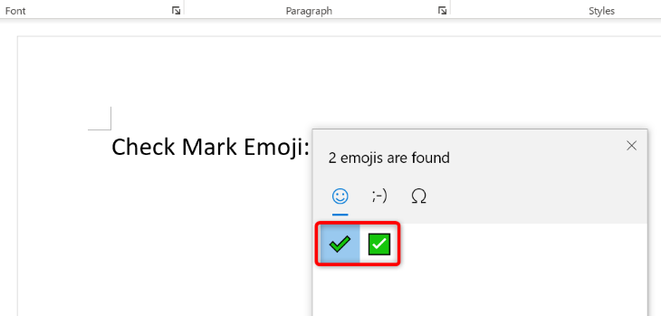 How to Add a Check Mark or Tick Mark in Word