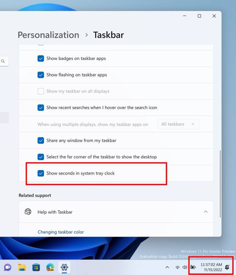 Windows 11 Is Adding Seconds to the Taskbar Clock