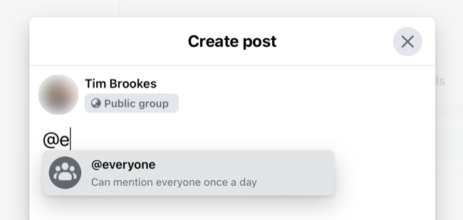 How to Tag Everyone in a Facebook Group