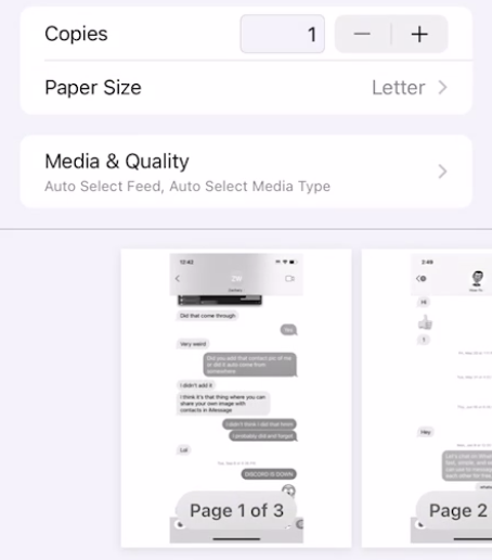 How to Print Text Messages From iPhone