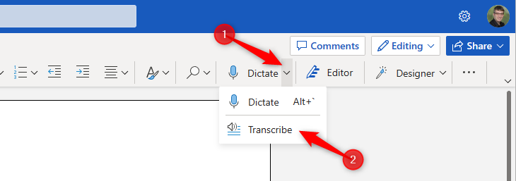 How to Use Microsoft Word's Hidden Transcription Feature