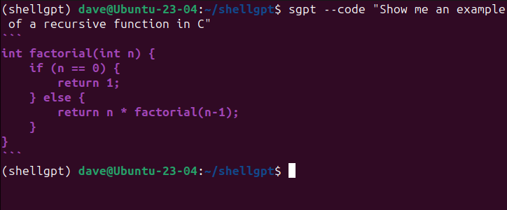How To Run Chatgpt Using Shellgpt From The Ubuntu Terminal