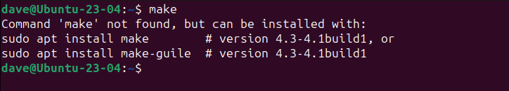 How To Fix Make Command Not Found Error In Ubuntu