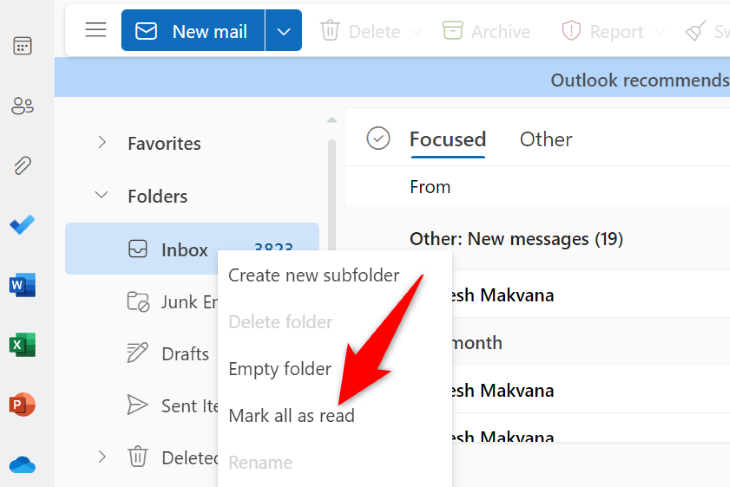 How to Mark All Emails as Read in Outlook