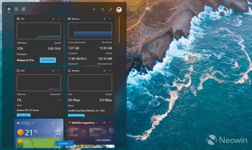 Windows 11 Has New CPU and RAM Monitoring Widgets