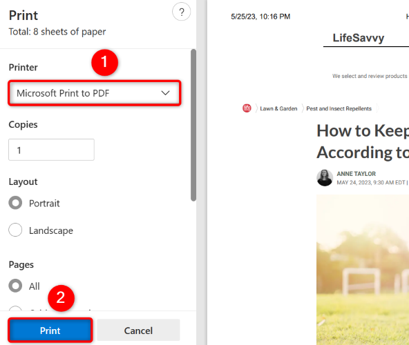 How to Print to PDF on Windows 11