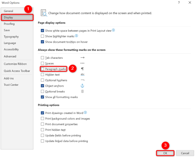 How to Remove Paragraph Symbols in Microsoft Word