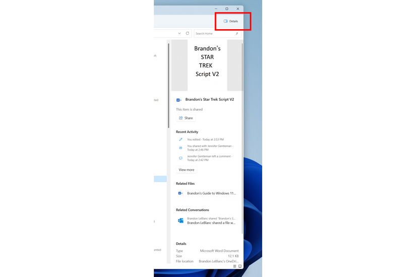 Windows 11's File Explorer Is Getting a New Details Pane