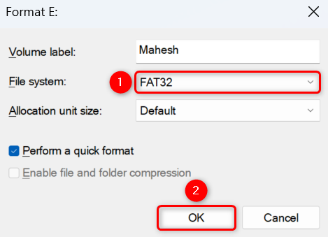 How to Format a USB Drive to FAT32 on Windows 11 or Windows 10