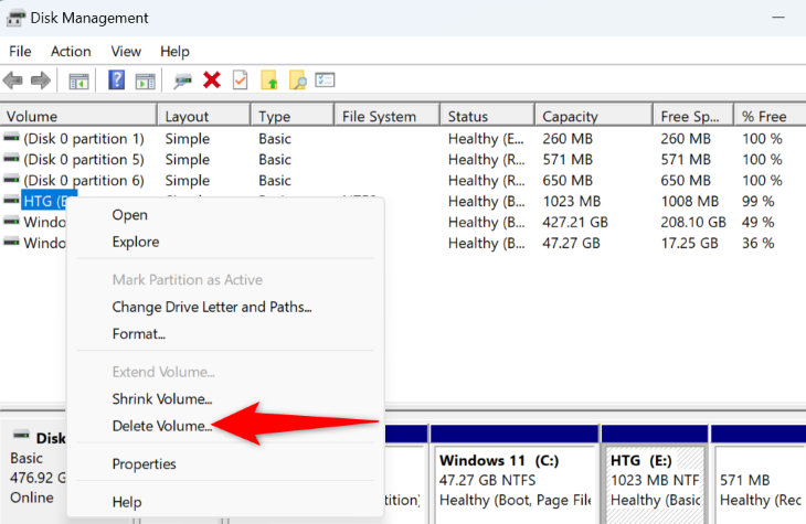 How to Remove a Partition in Windows 11