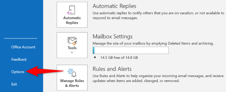 How to Move Outlook's Toolbar From the Side to the Bottom