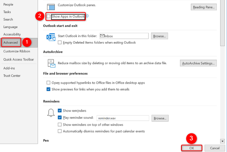 How to Move Outlook's Toolbar From the Side to the Bottom