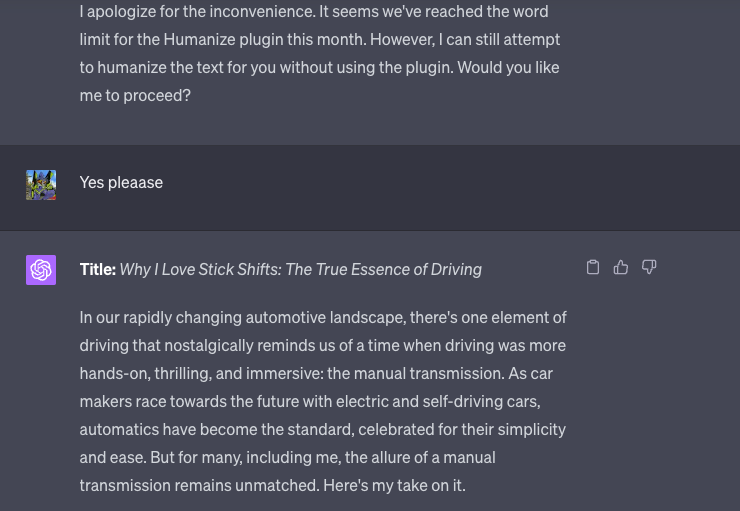 How to "Humanize" ChatGPT Text