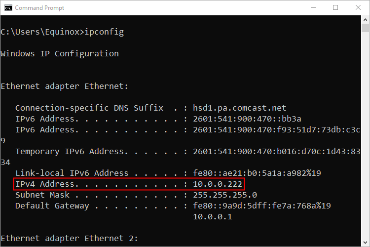 How to Find Your IP Address on a Windows 10 PC