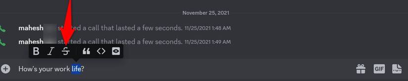 How to Type Strikethrough Text on Discord