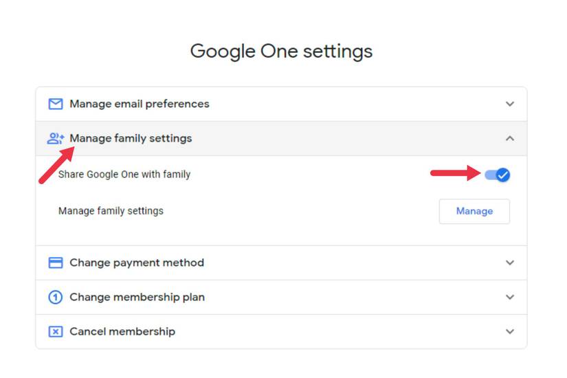 How to Share Google One Storage With Your Family