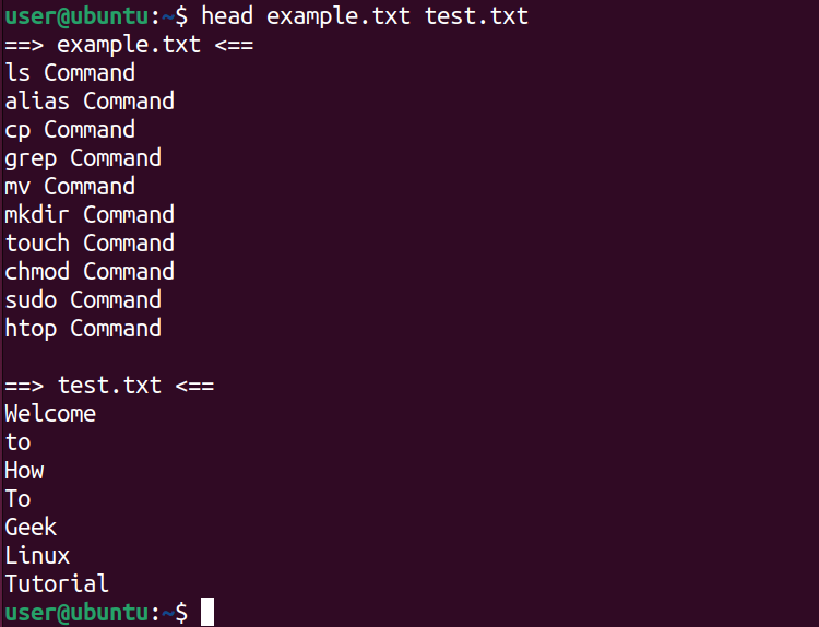 How to Use the head Command on Linux