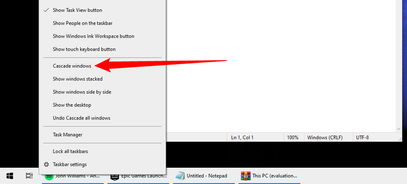 How to Cascade All Your Windows on Windows 10