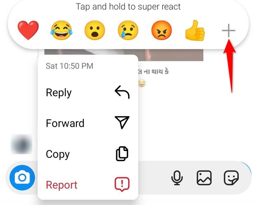 How to React to Messages on Instagram