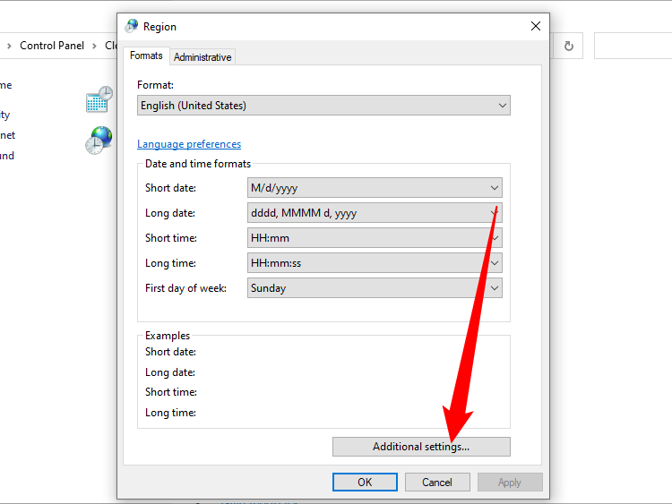 How to Change the Format of Dates and Times in Windows 10