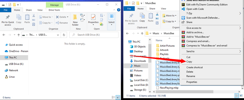 How to Copy Files to a USB Flash Drive on Windows 10