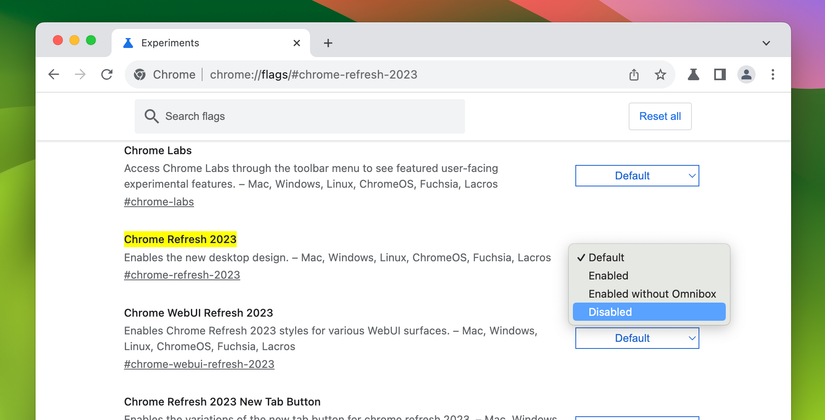 How to Turn Off the New Google Chrome Design