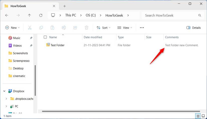 How to Add Comments to Folders on Windows 11