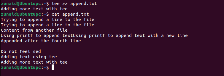 7 Ways to Append Text to a File on Linux