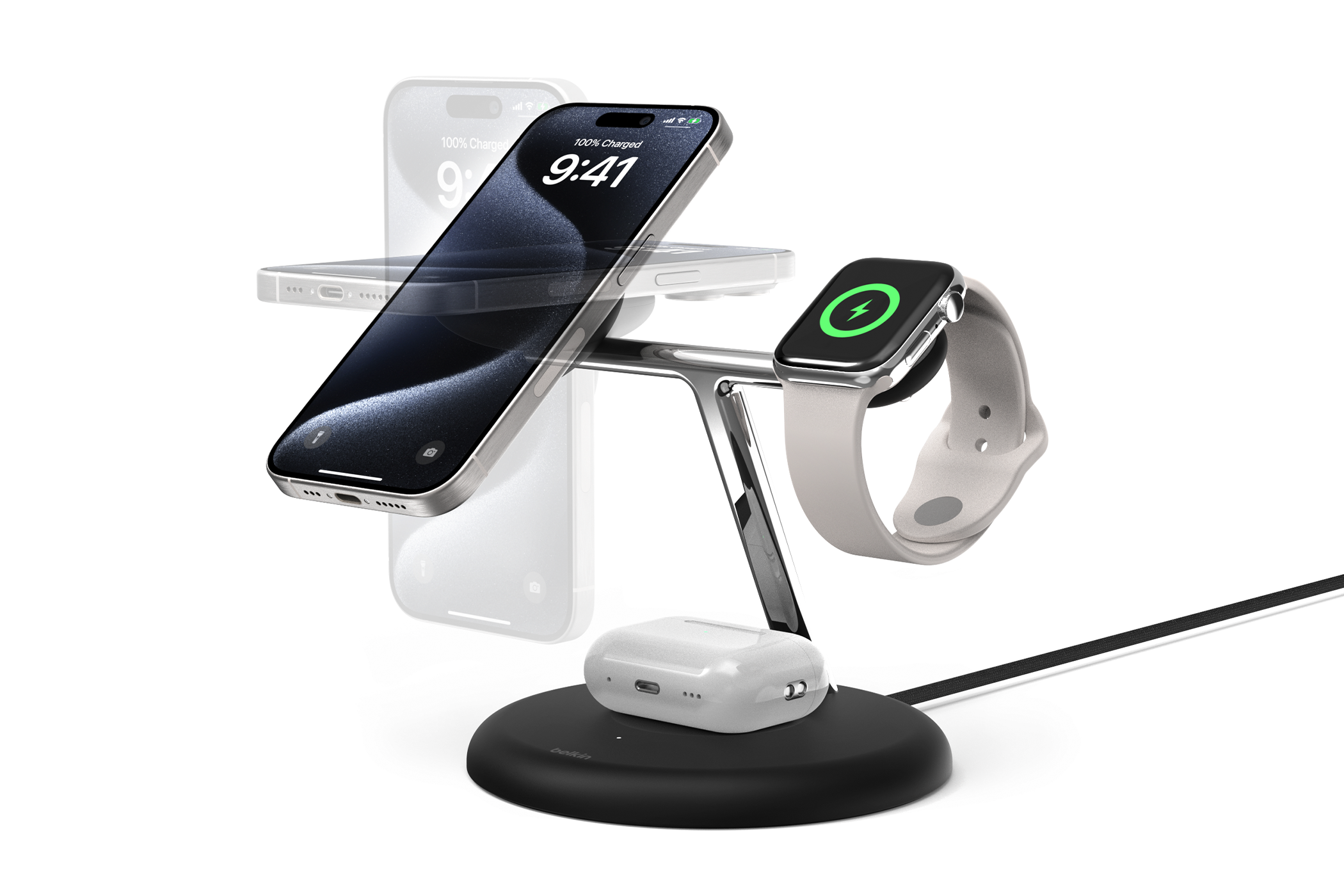 Belkin Gets Topsy-Turvey with Its New MagSafe 3-in-1 Charger