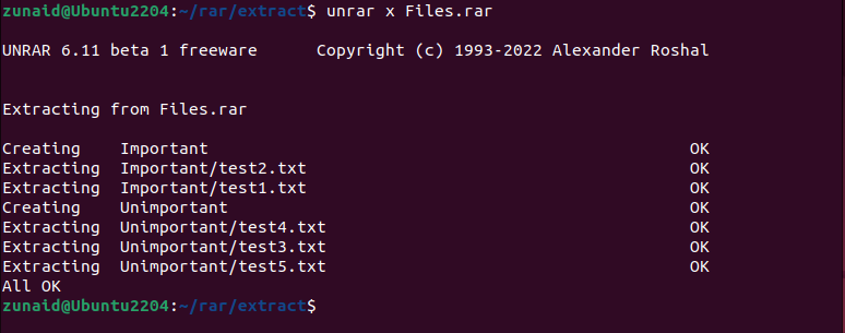 How to Create, Extract, and List RAR Files on Linux