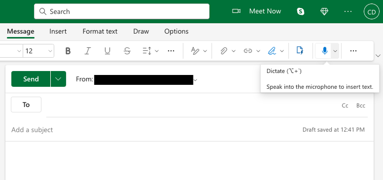 Microsoft Outlook Is Expanding Voice Dictation Support