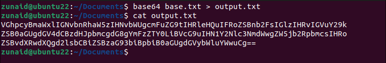 How to Encode or Decode a base64 String on Linux