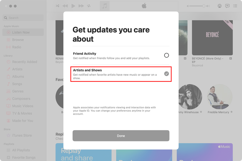 How To Favorite Artists, Songs, Albums, and Playlists in Music for Mac