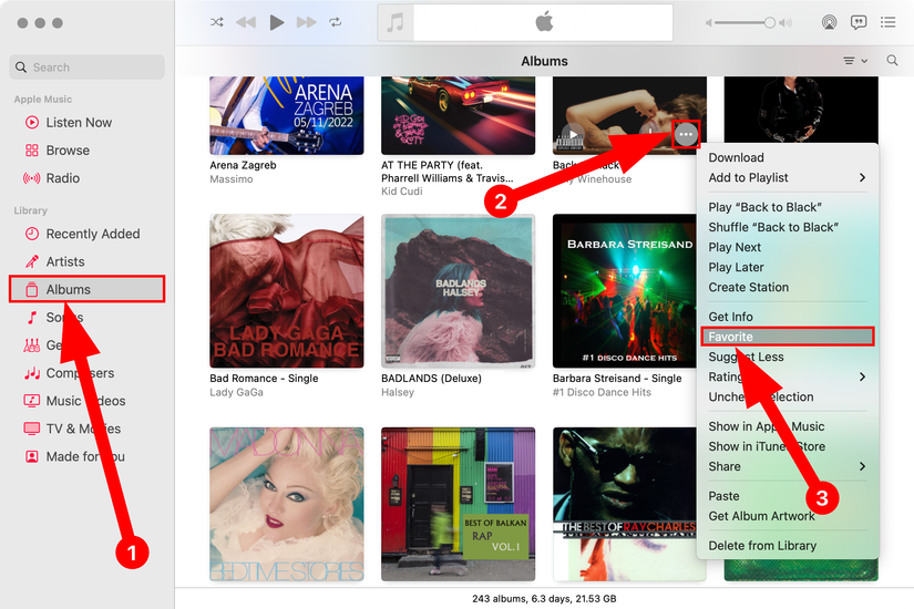 How To Favorite Artists, Songs, Albums, and Playlists in Music for Mac