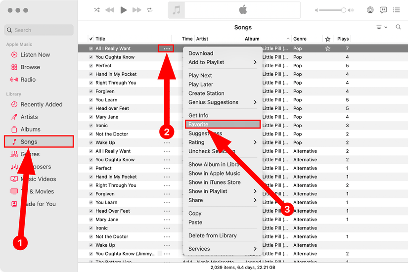 How To Favorite Artists, Songs, Albums, and Playlists in Music for Mac