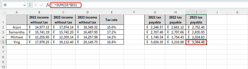 How to Use Relative, Absolute, and Mixed References in Excel