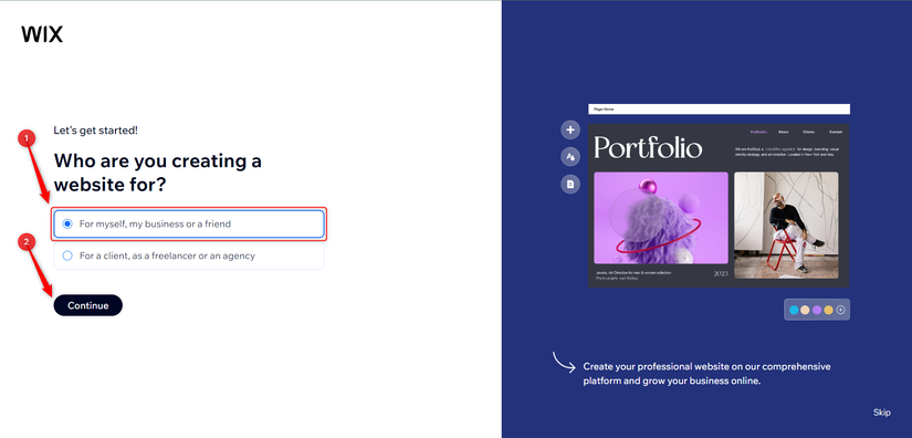 How to Build a Simple Portfolio Website Using Wix