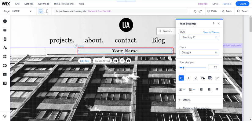 How to Build a Simple Portfolio Website Using Wix