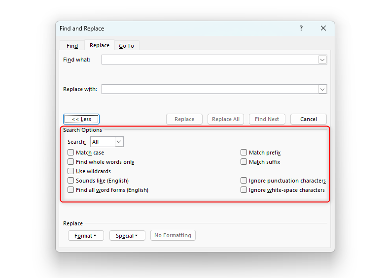 How to Find and Replace Text in Microsoft Word