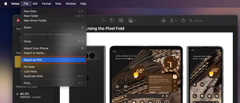 How to Export Apple Notes on an iPhone or Mac