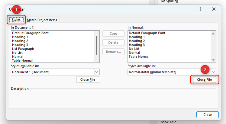 How to Copy Styles Between Word Documents
