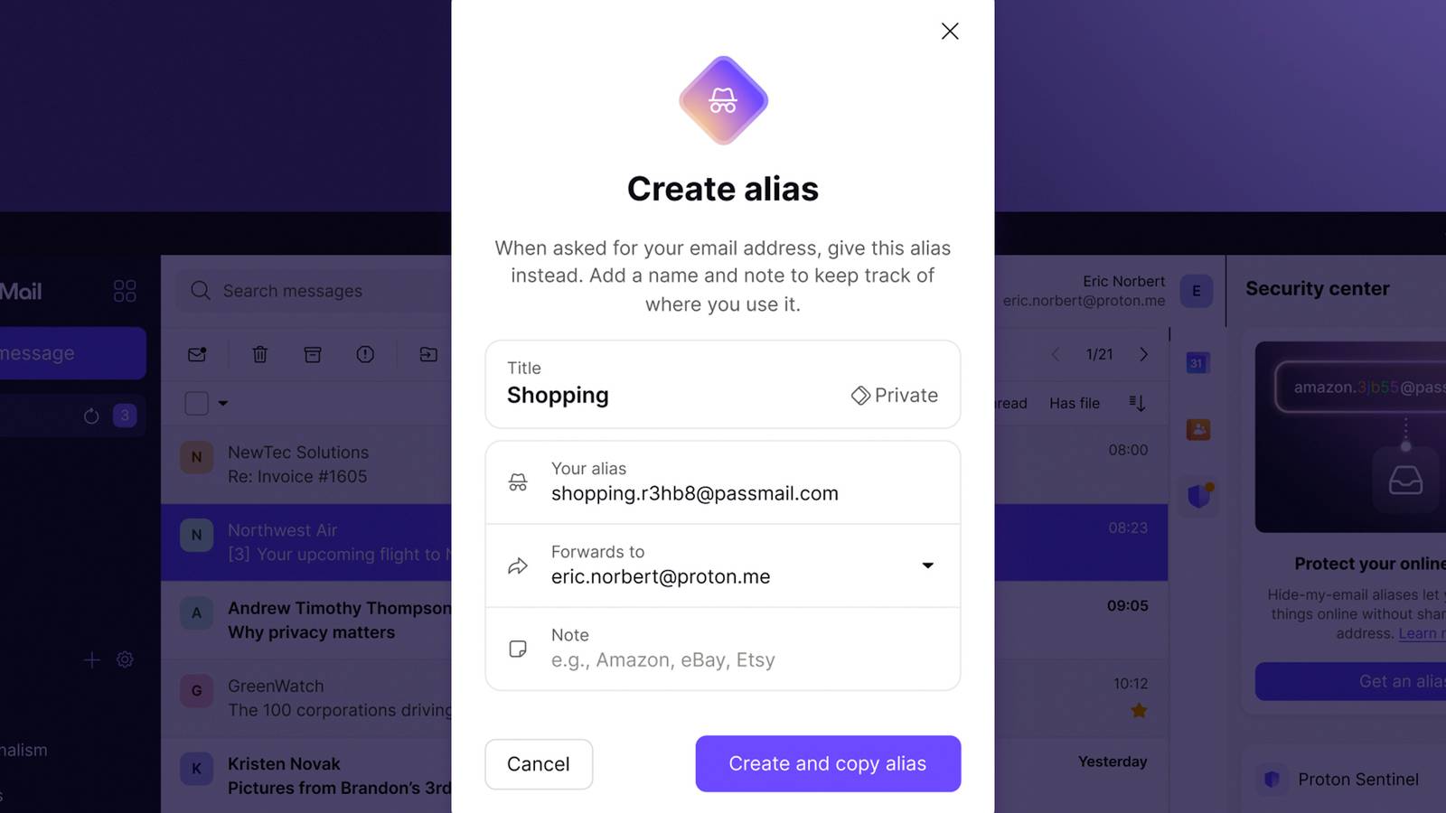 The Proton Mail App Can Now Generate Email Aliases