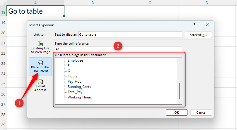 Excel Sheets Don't Support Bookmarks (So Use This Hack)