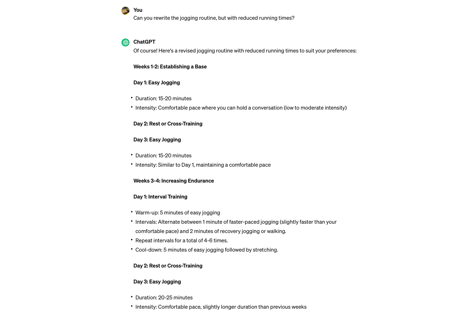 I Used ChatGPT to Create a Workout Routine, Here's How It Did