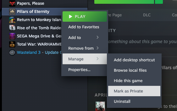 How to Hide Games From Your Steam Family Sharing List